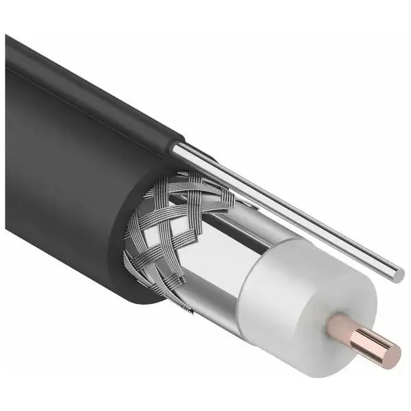 Кабель коаксиальный RG-11U TWIST, 75 Ом (CCS, оплетка 96 нитей AL ...