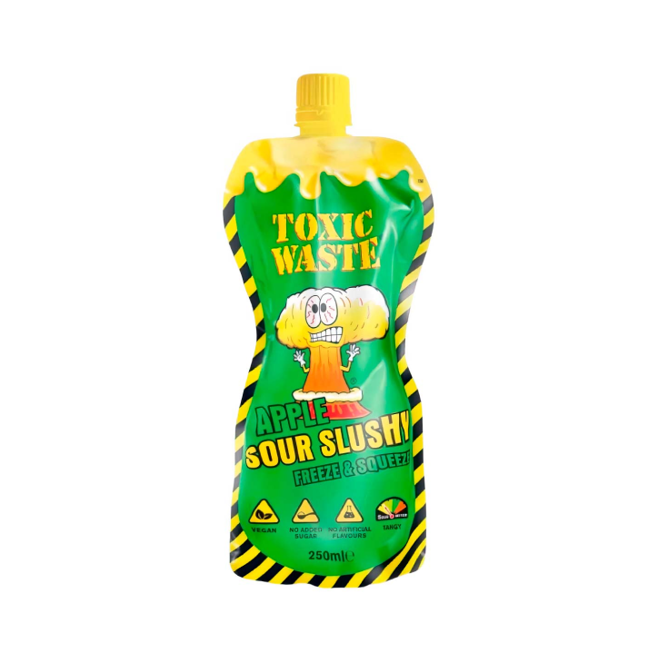Токсик Waste Sour Slushy 250мл 1*12 Apple - TOXIC