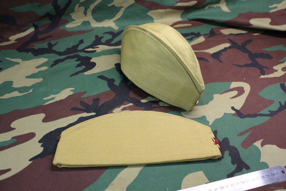 Russian Soviet Army Pilotka WW2 Uniform Cap USSR Red Star Badge New