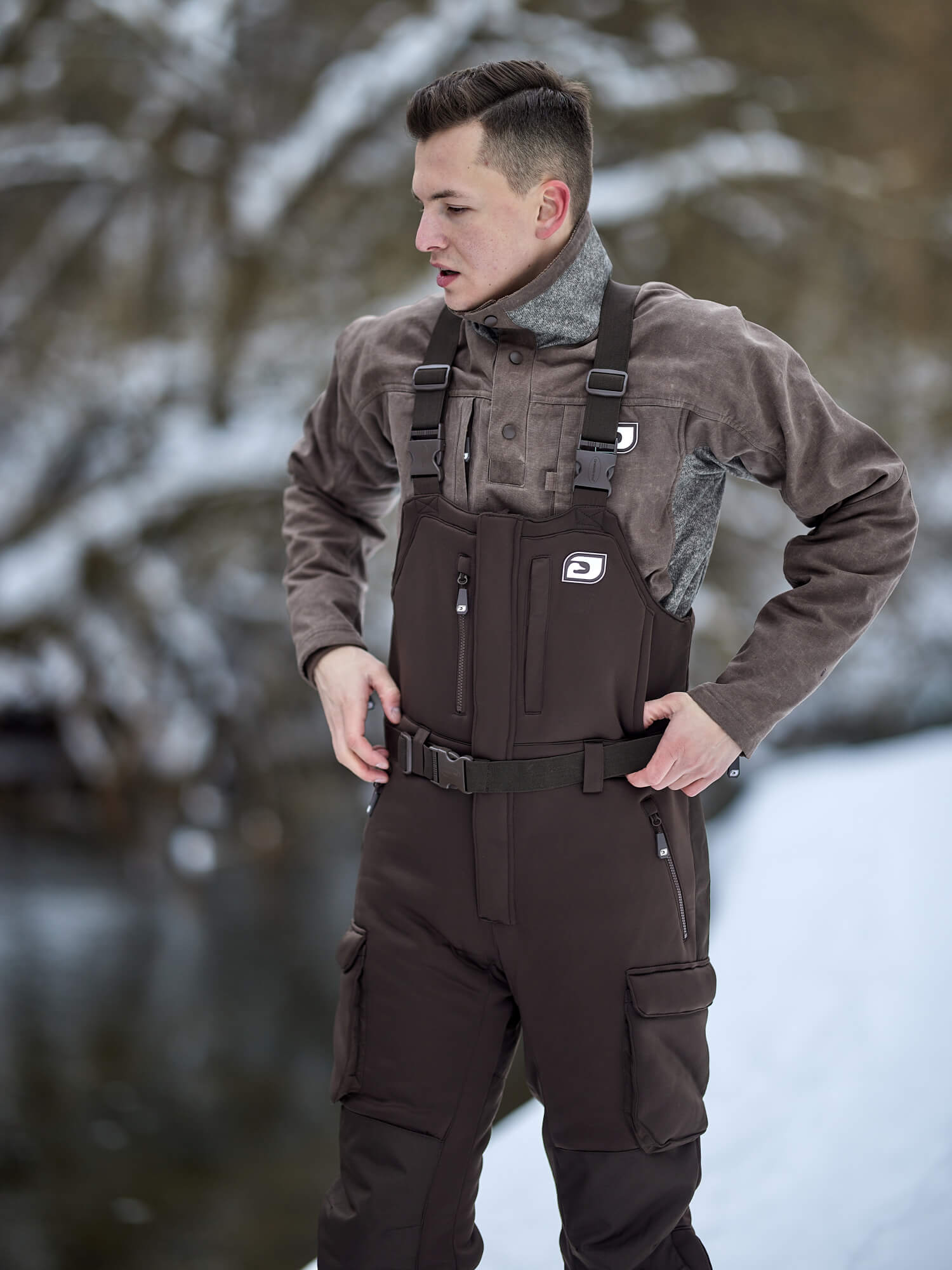 Комбинезон на флисе Drake Brake Brown Softshell