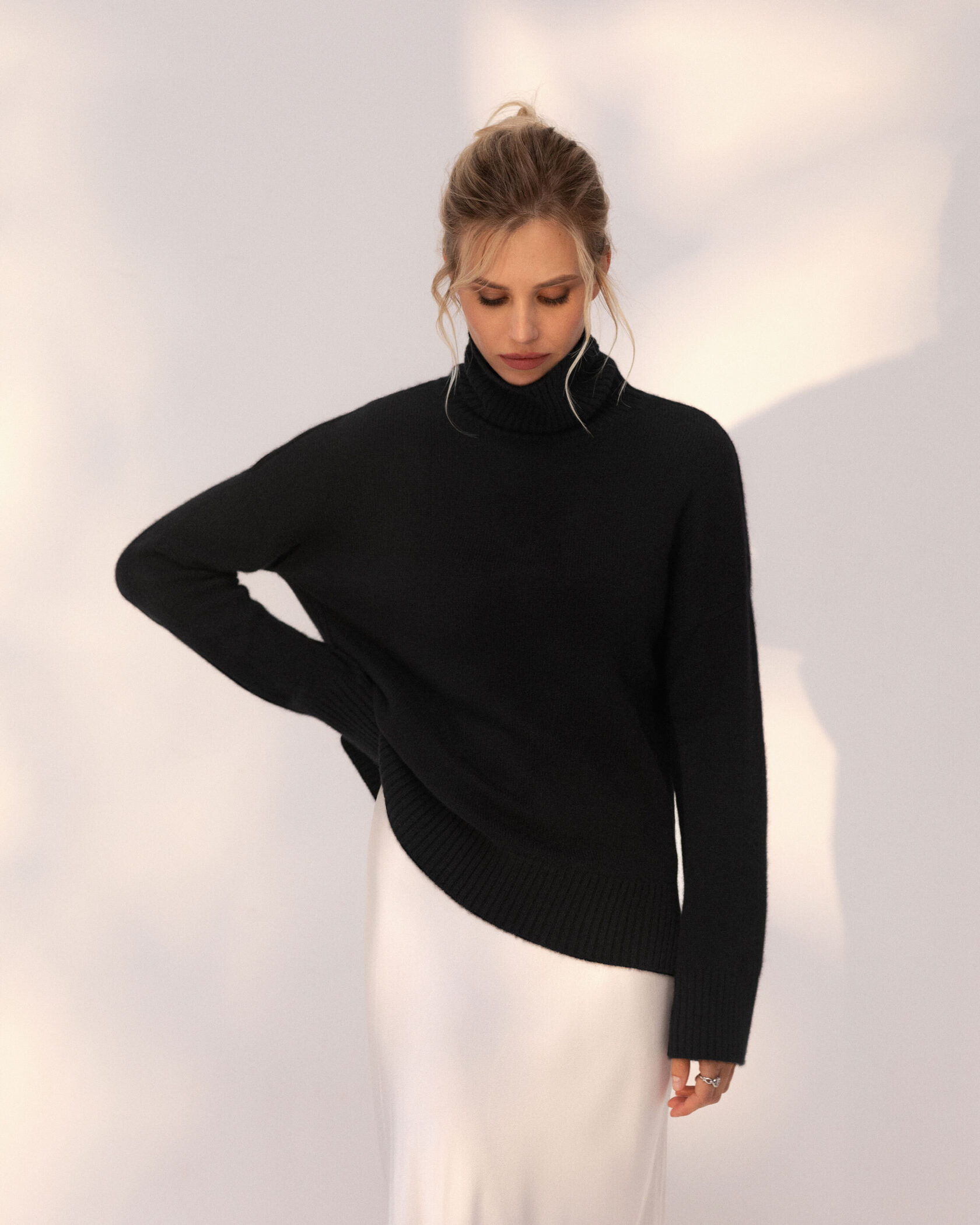 Кашемировый свитер Sky из 100 премиум кашемира Цвет Черный