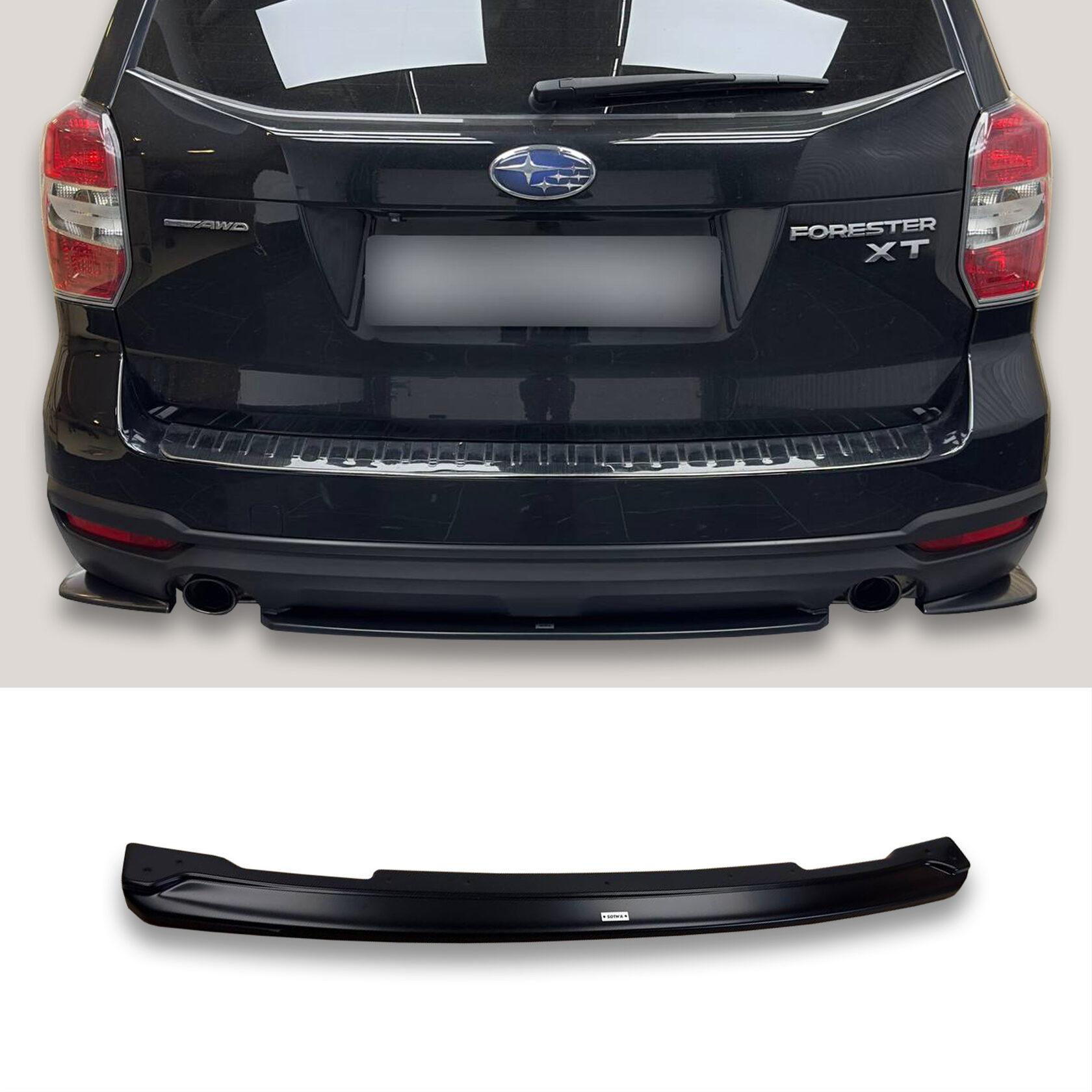 Задний центральный сплиттер для Subaru Forester SJ