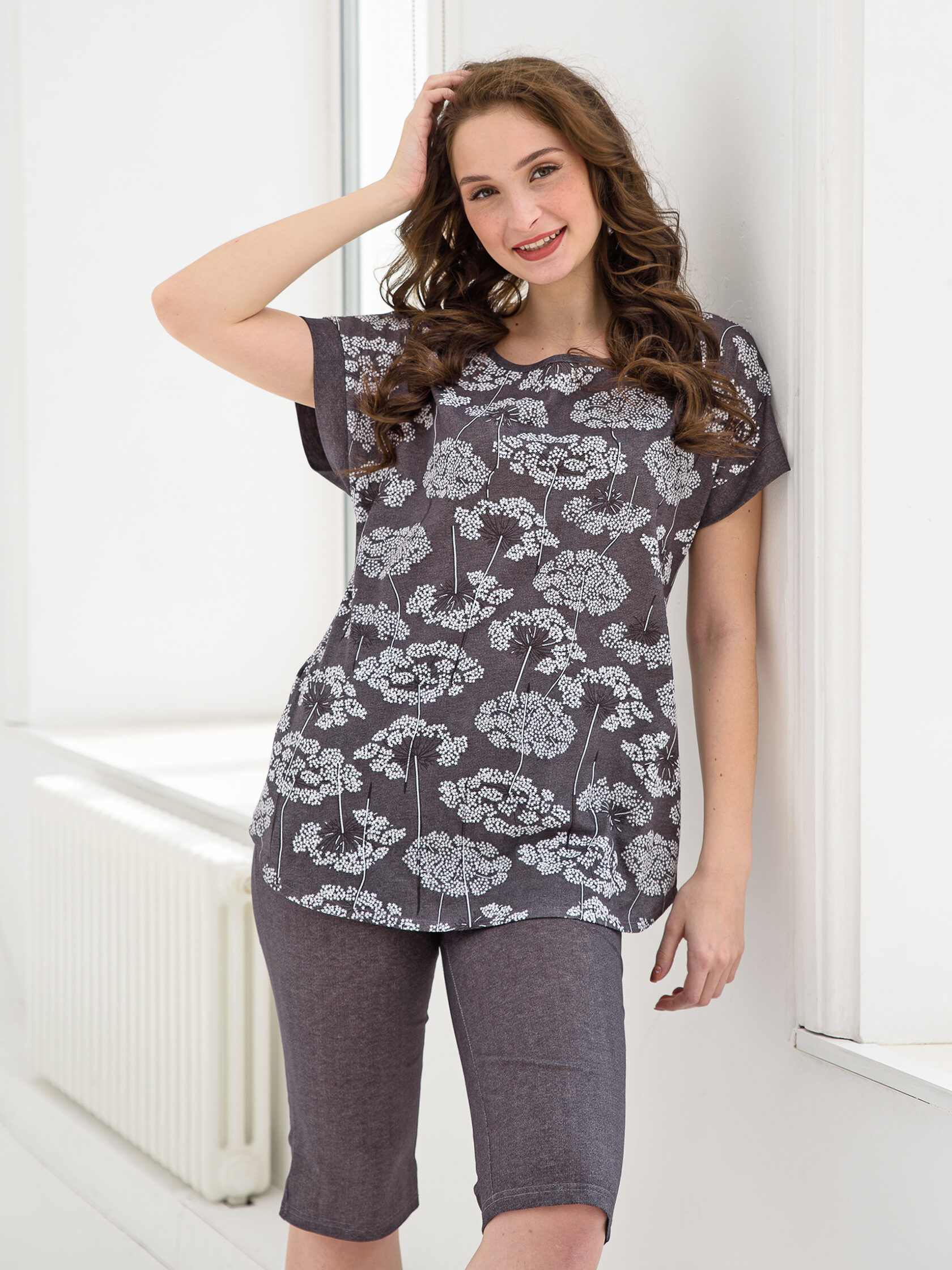 Костюм женский "Луговые цветы" (бриджи)