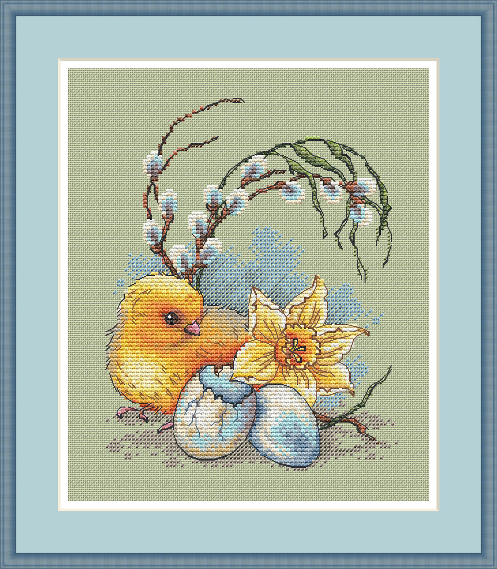 Easter Chick Cross Stitch Pattern