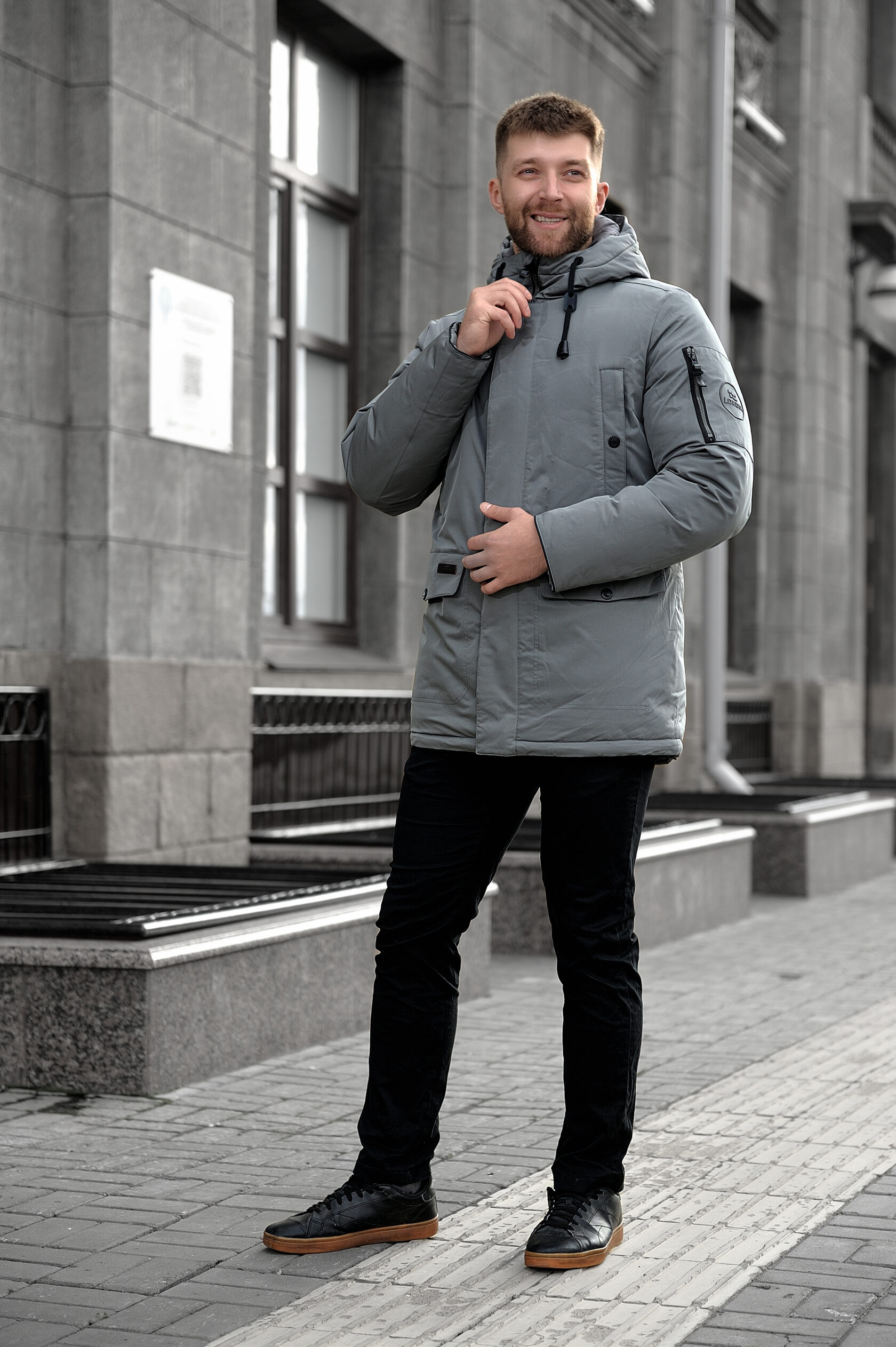 Стильная аляска Lordia в трендовом светло-сером цвете - Lordia