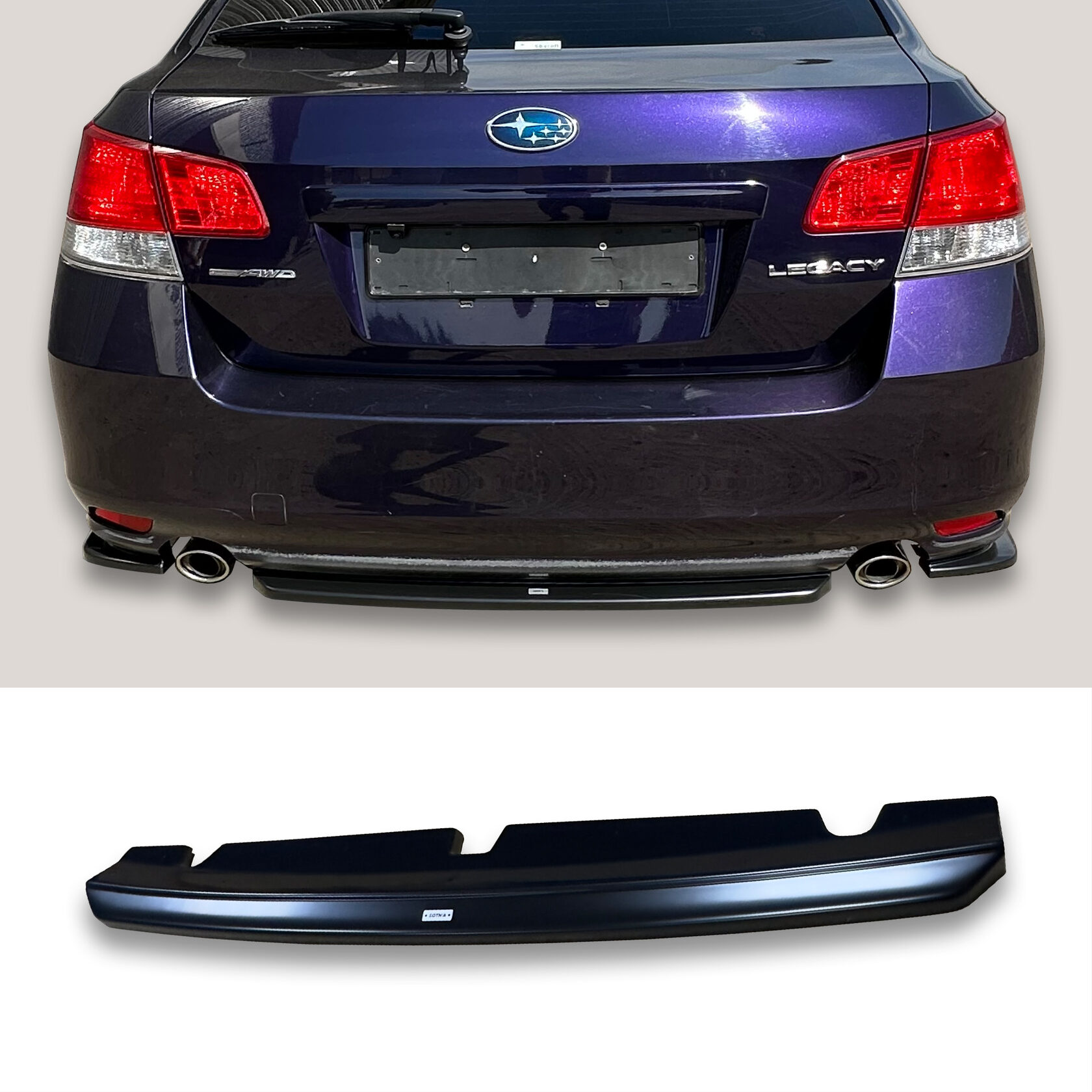 Задний центральный сплиттер для Subaru Legacy BM