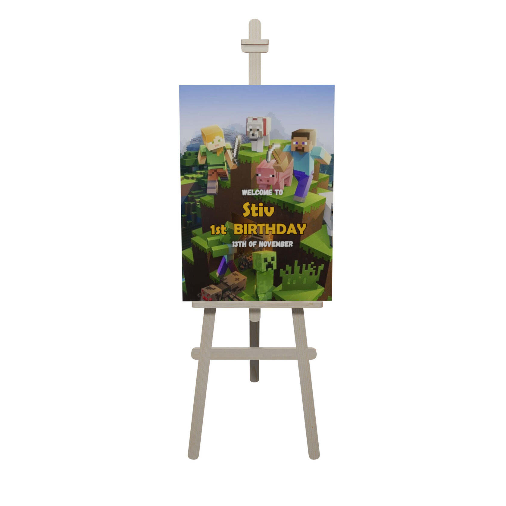 Minecraft Welcome Board