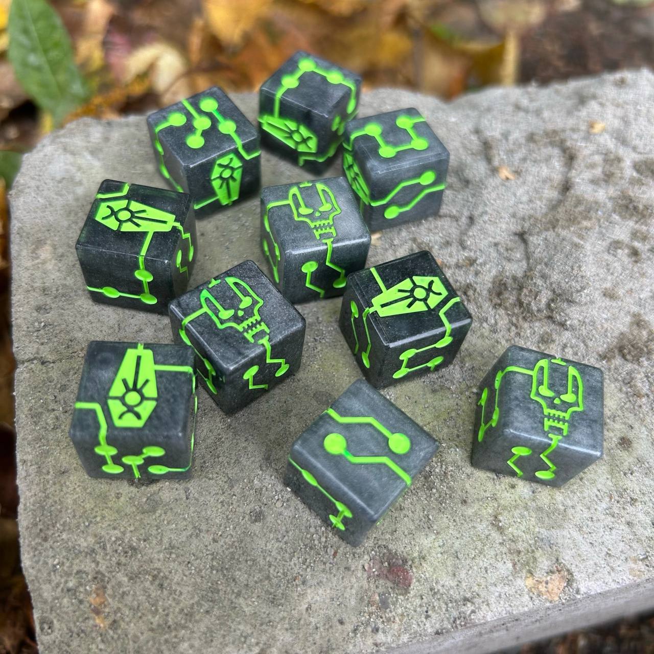 Некроны - кубики ручной работы для Warhammer 40k (набор 10 шт) | Necron ...