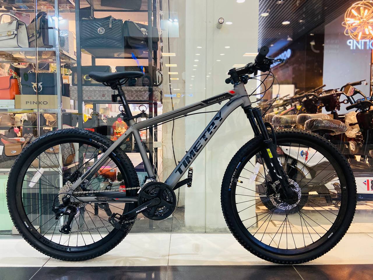 Велосипед горный скоростной ТТ208 27s 26'' серый - Time Try