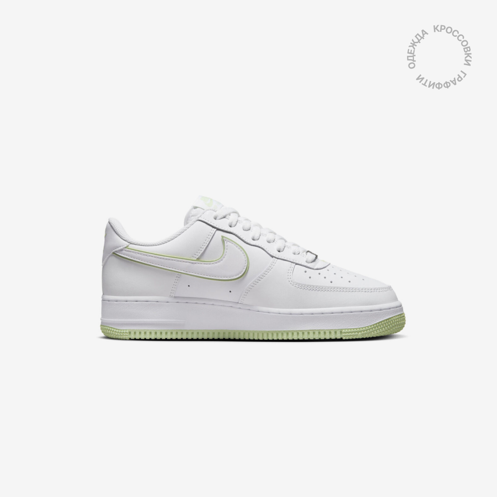 NIKE Air Force 1 Low белый/зеленый - NIKE
