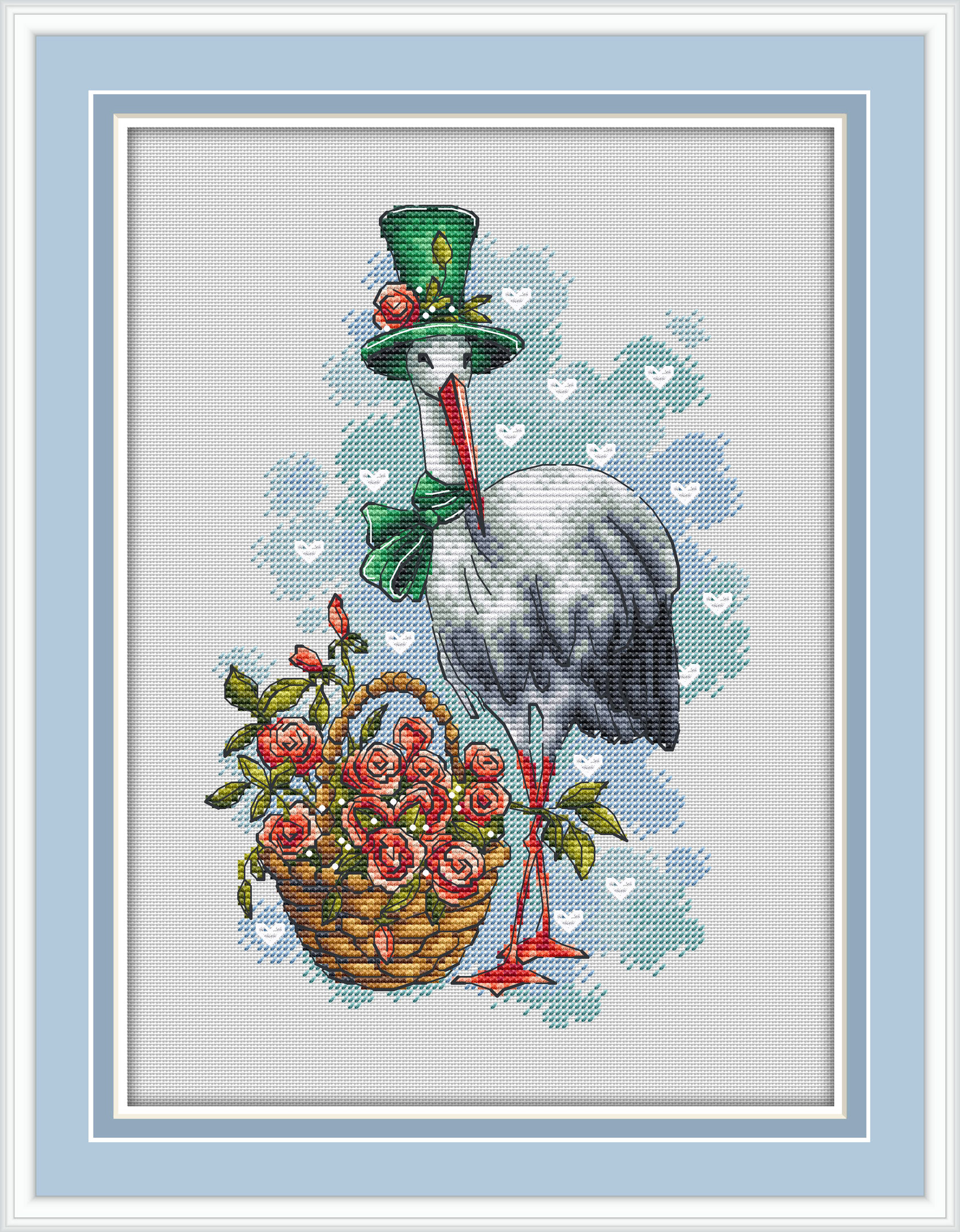 Stork Cross Stitch Pattern