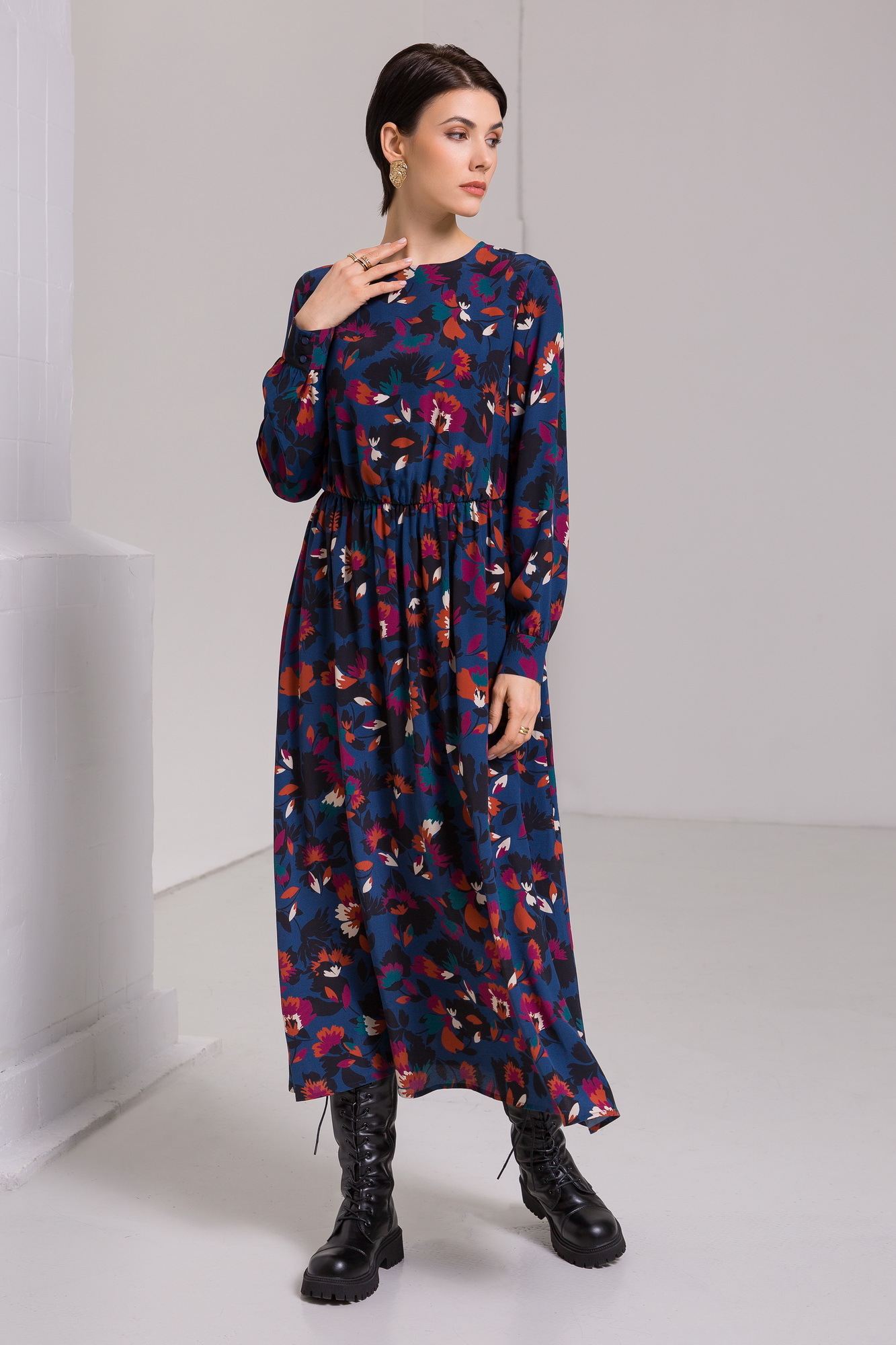 Платье О23.Ш56.185 ночной цветок