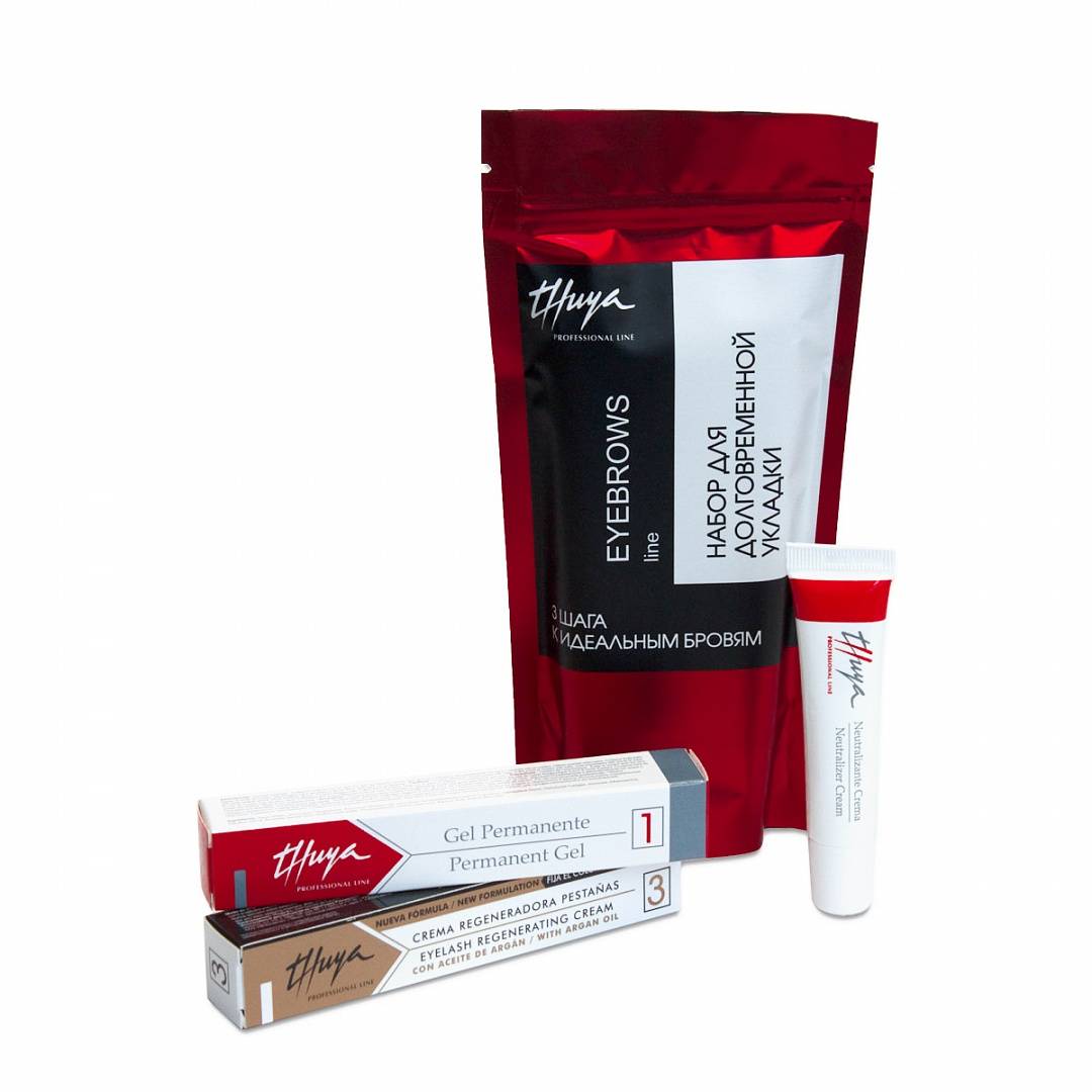 THUYA - Набор для укладки бровей с кремовым нейтрализатором - Thuya