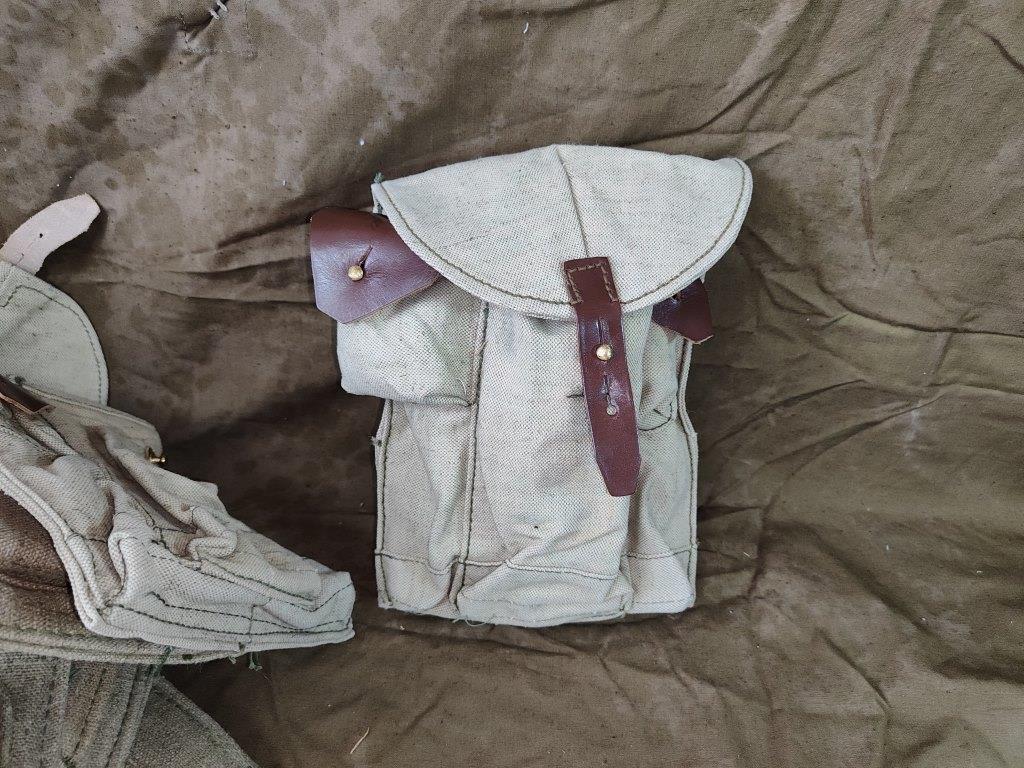 USSR Soviet Russian Army Pouch for 3 magazines, Ammo Canvas Bag Tree ...