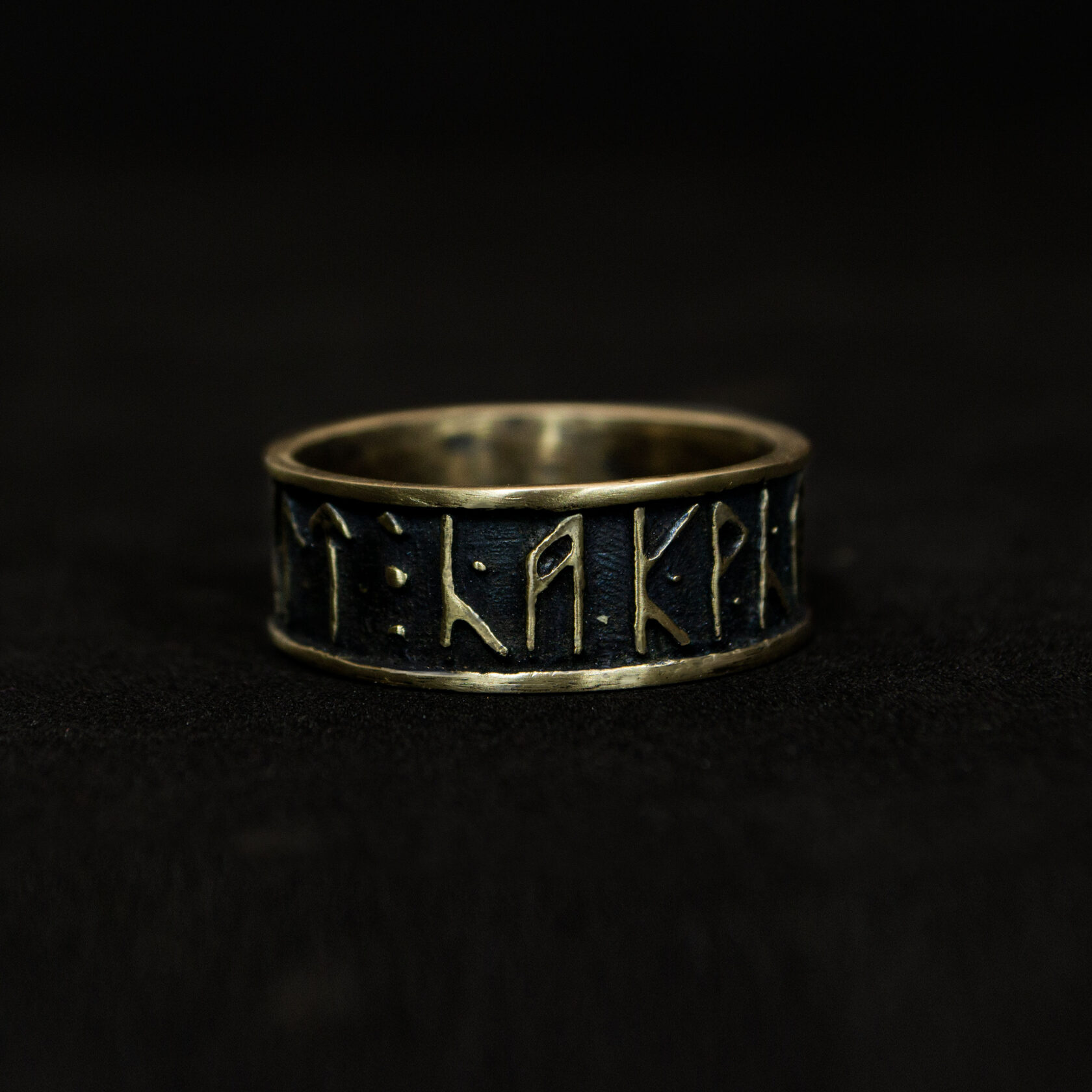 Ring dwarven "Battle Cry" - Copper Raven