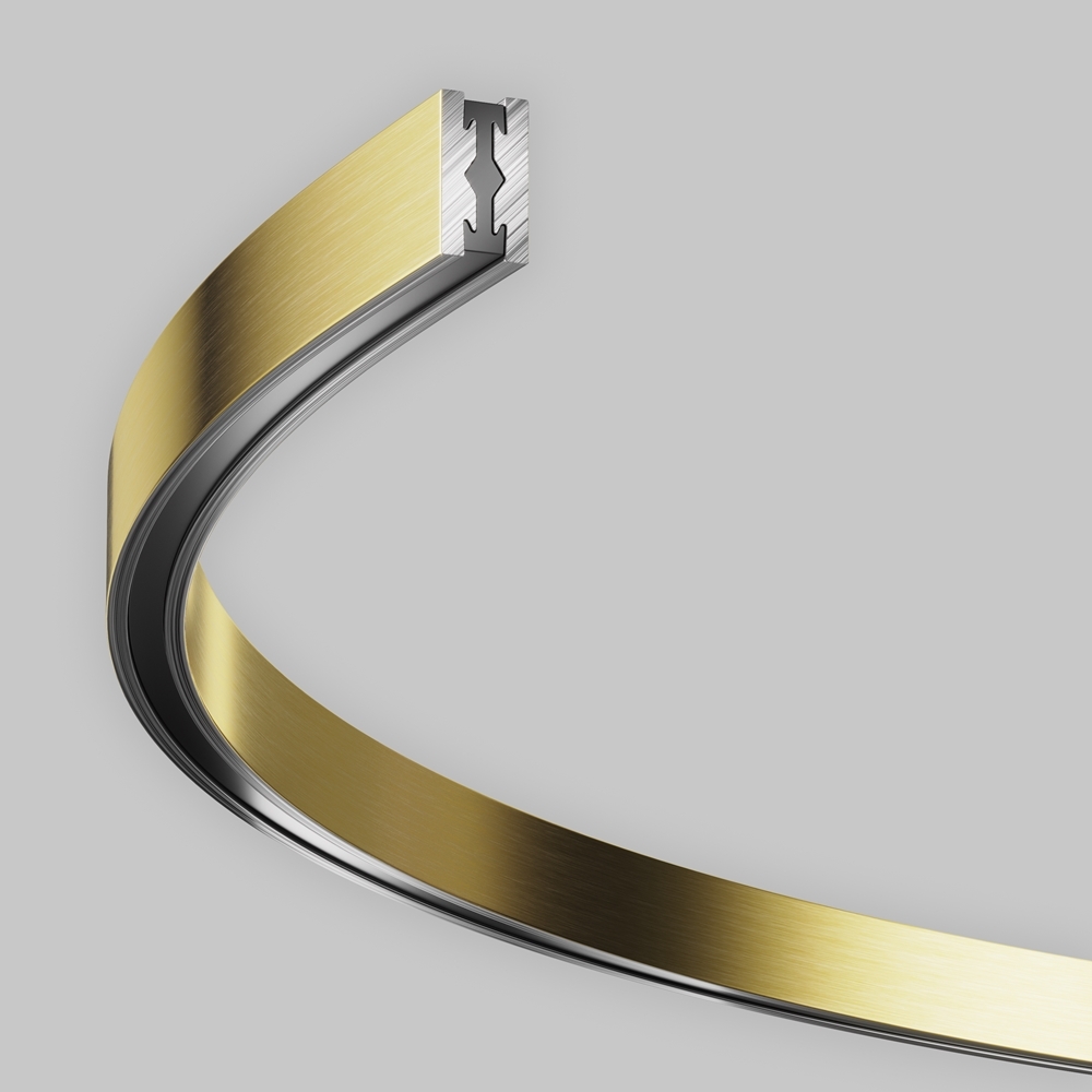 Semi-circular cross-section track 800 mm Flarity