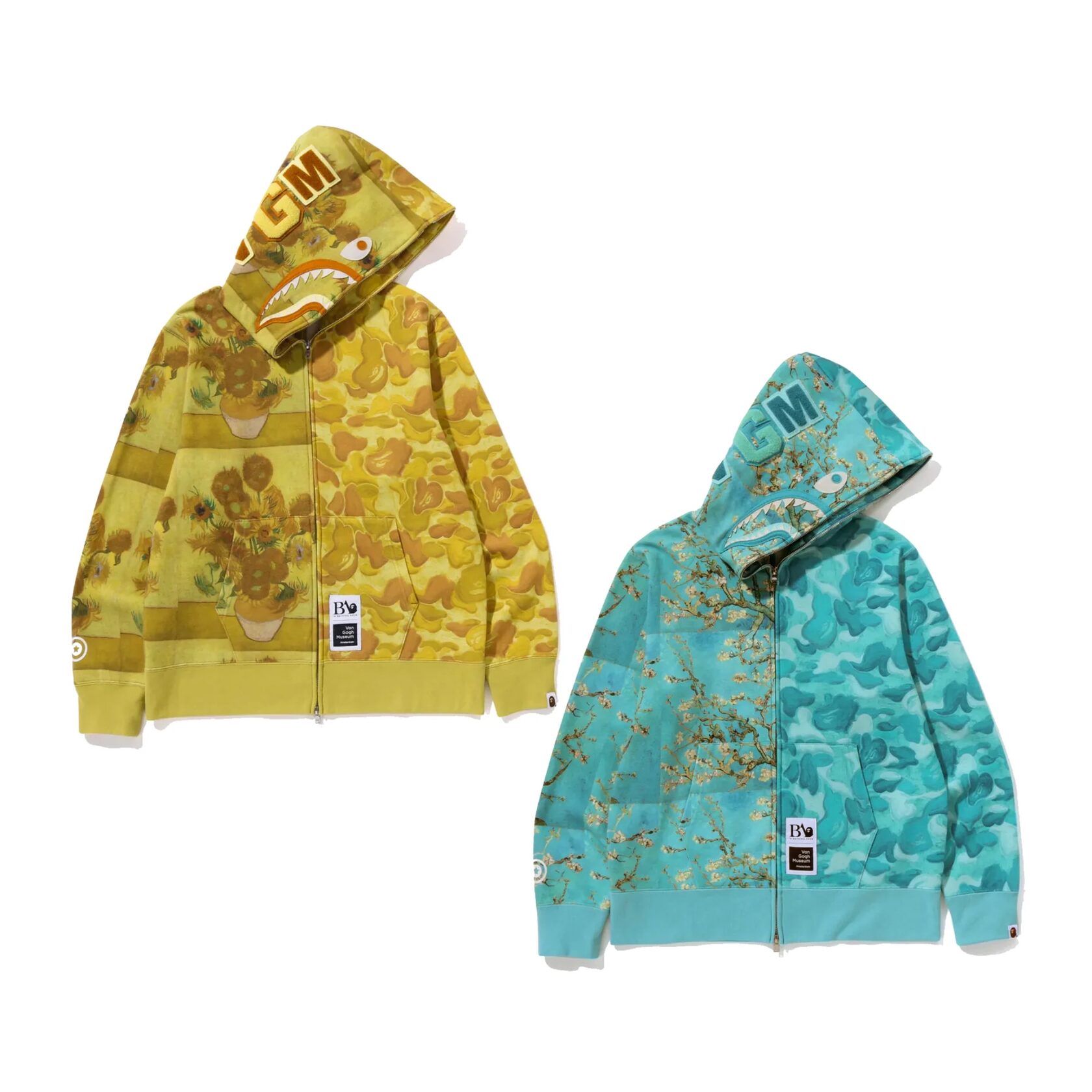 BAPE x Van Gogh Shark Hoodie — оригинал | MANIA Store