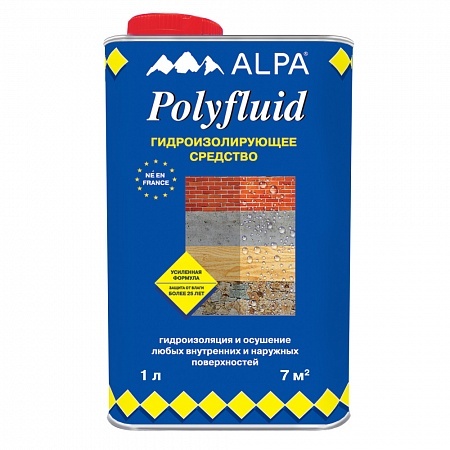 Купить Гидроизолирующая пропитка Alpa Polyfluid (Альпа Полифлюид) 1 л в ...