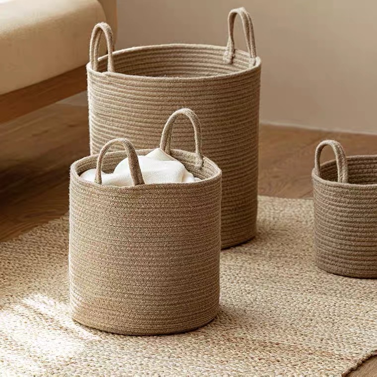 Woven Rope Storage Basket
