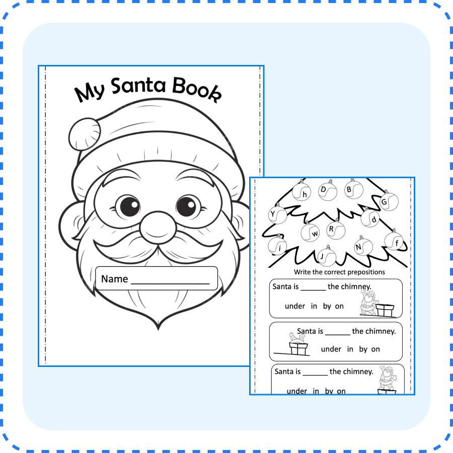 Новогодний воркбук «My Santa book for kids»