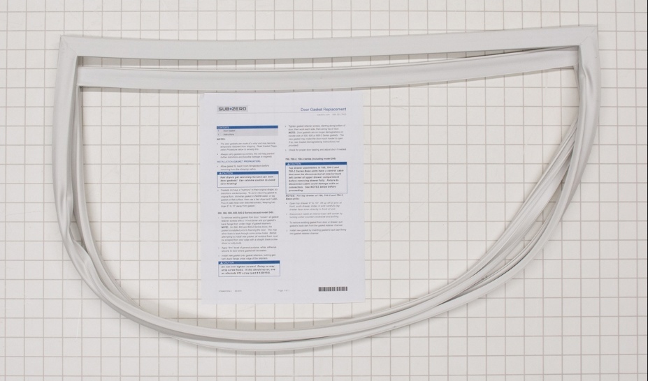 7042268 Genuine Sub-Zero Refrigerator Door Gasket for 511, 611 Models ...