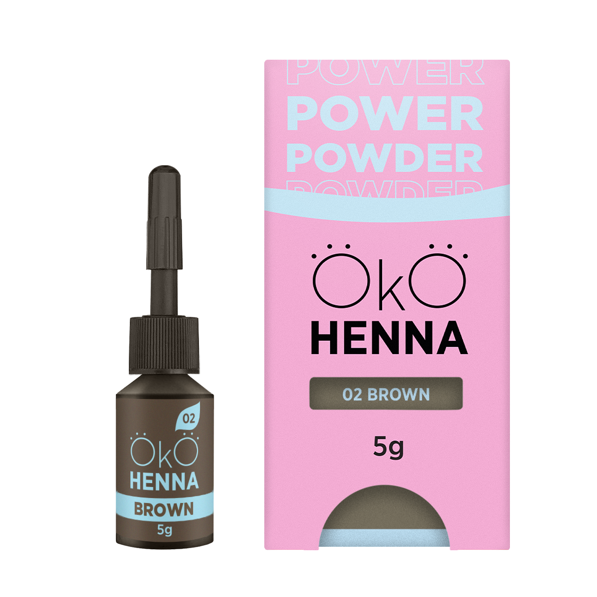 OKO Power Powder, 02 Brown, 5 g in the OkO brand online store
