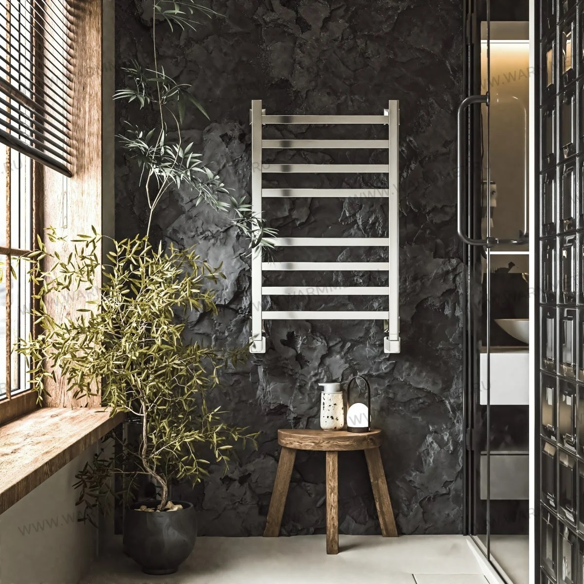 Водяной полотенцесушитель из нержавейки WARMMET Style 30 - WARMMET