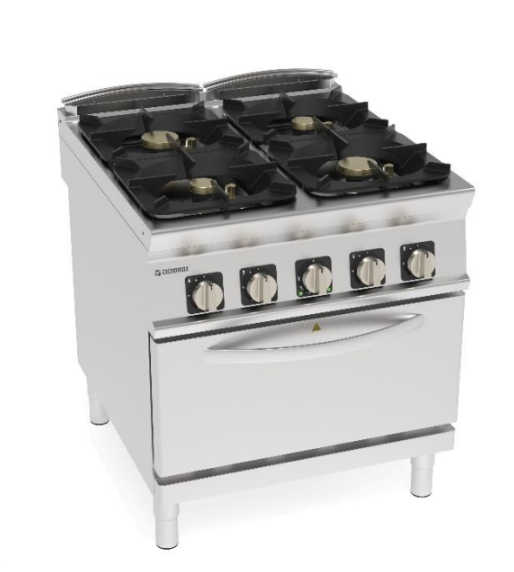 313277 | 4-BURNER HERMETIC GAS BOILING TOP SUPER WITH CAST IRON GRIDS ...