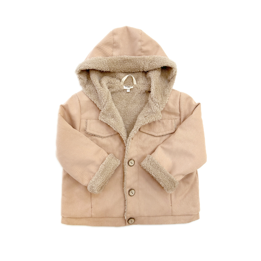 Джинсовая куртка с подкладкой из эко-меха