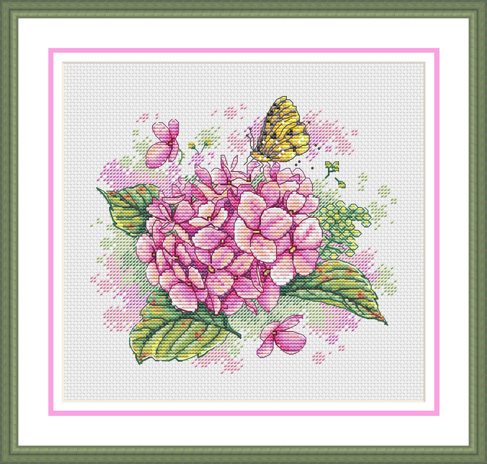 Hydrangea Cross Stitch Pattern
