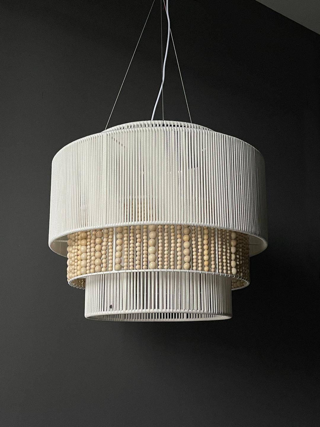 Плетенный подвесной светильник ручной работы edl-light