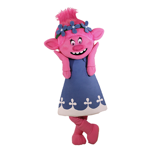 Mascot Poppy Troll in Dubai