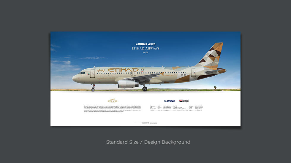 Etihad Airways Airbus A320 A6-EII | Aviaposter