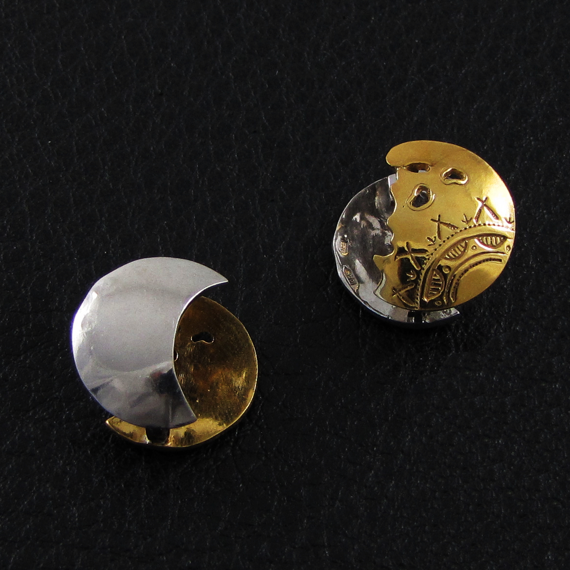 Серьги двусторонние