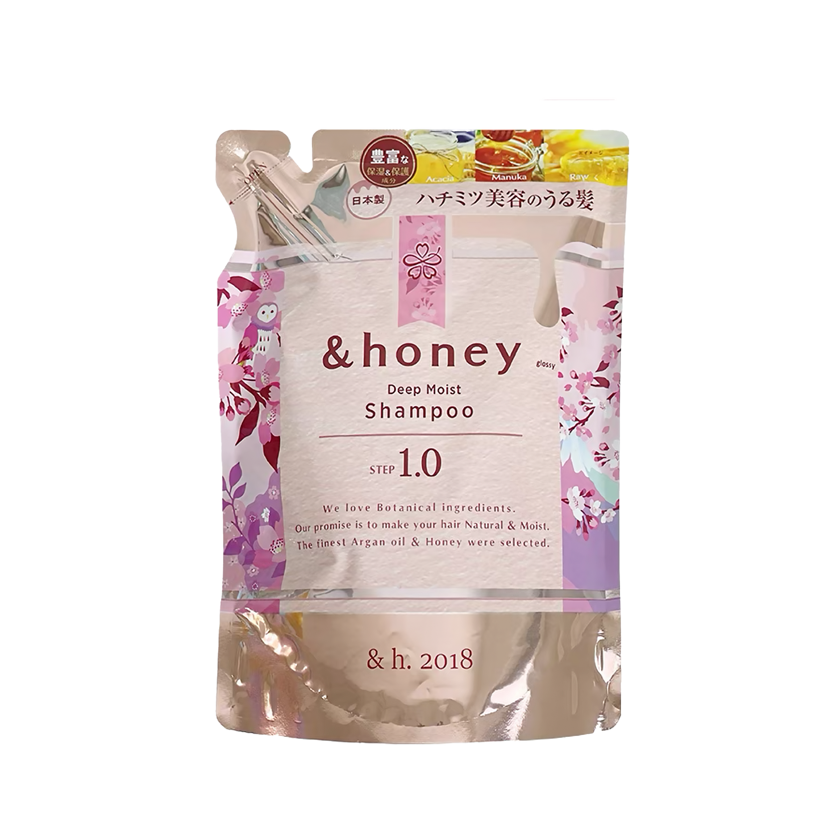 &HONEY DEEP MOIST HAIR SHAMPOO CHERRY BLOSSOM EDITION REFILL - &HONEY