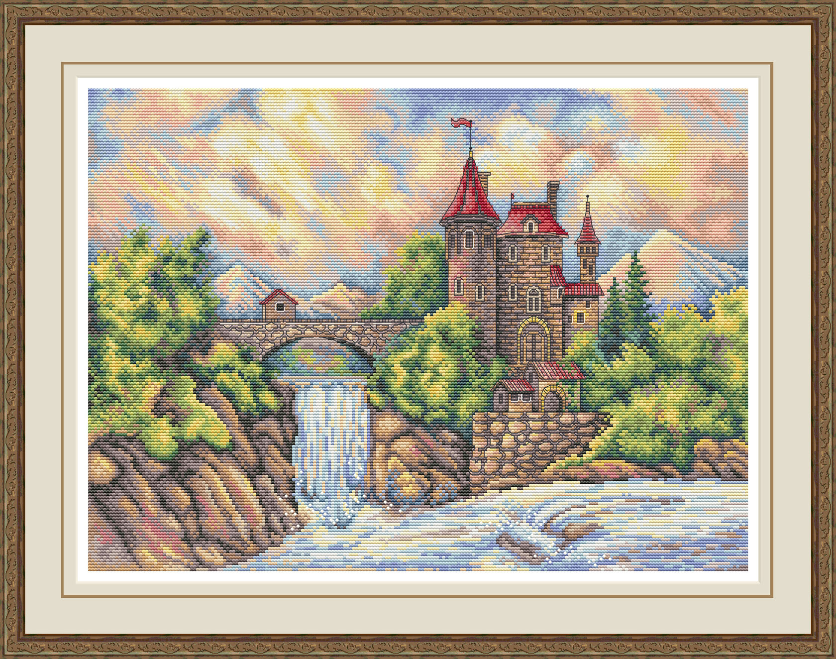 Castle Cross Stitch Pattern