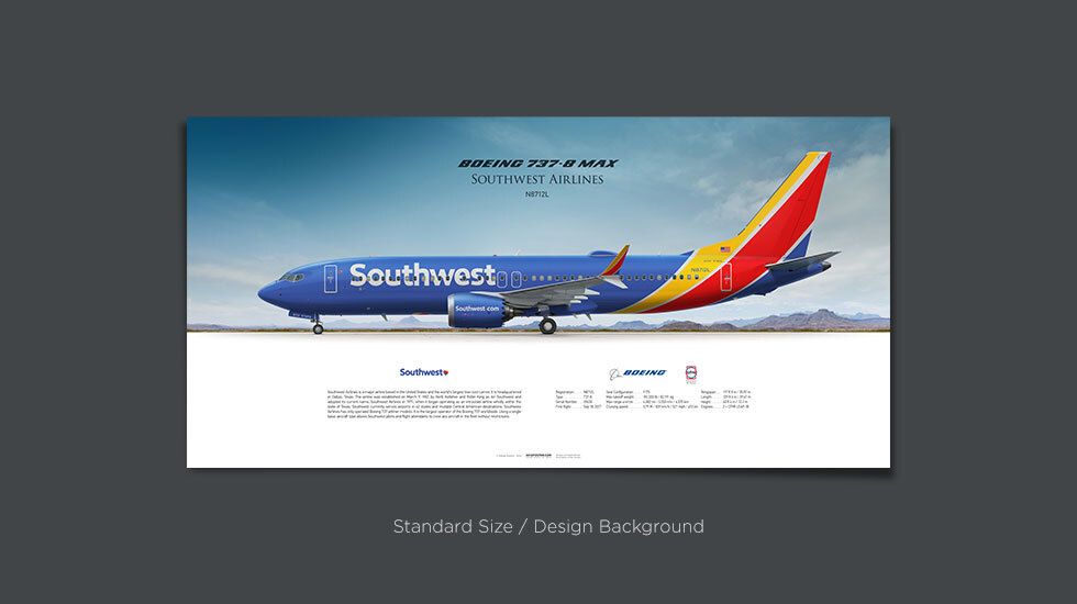 Southwest Airlines Boeing 737-8 MAX N8712L | Aviaposter