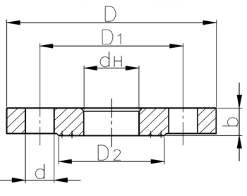 Фланец плоский 150-16-01-1-В-Ст.20 ГОСТ 33259 Россия