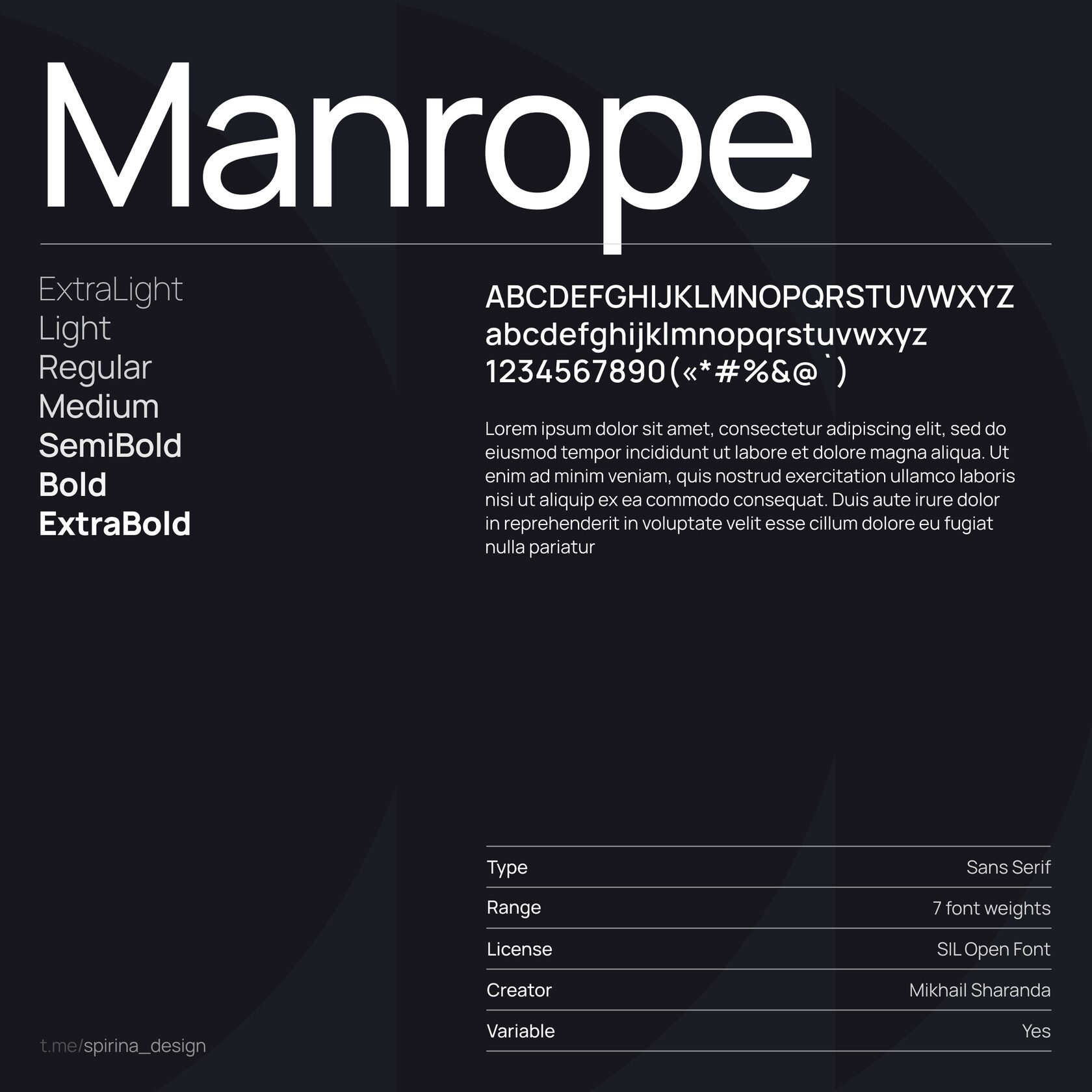 Manrope