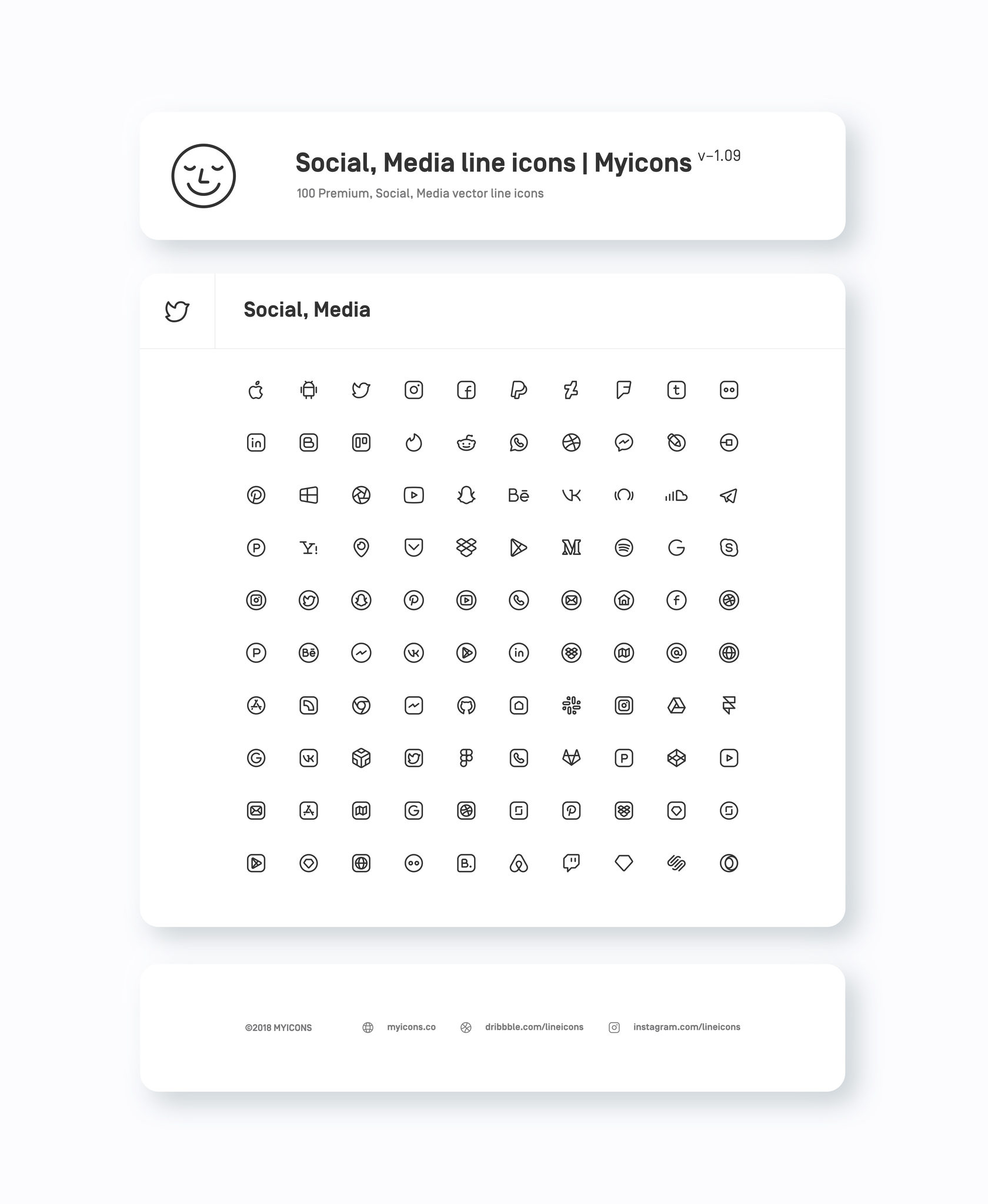 Myicons: Premium Social Media Icons Myicons: Premium Social Media Icons