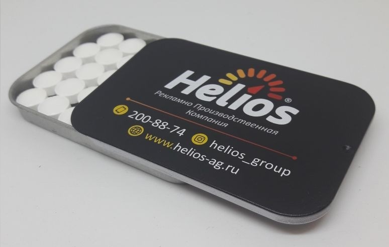 Мятные драже с логотипом