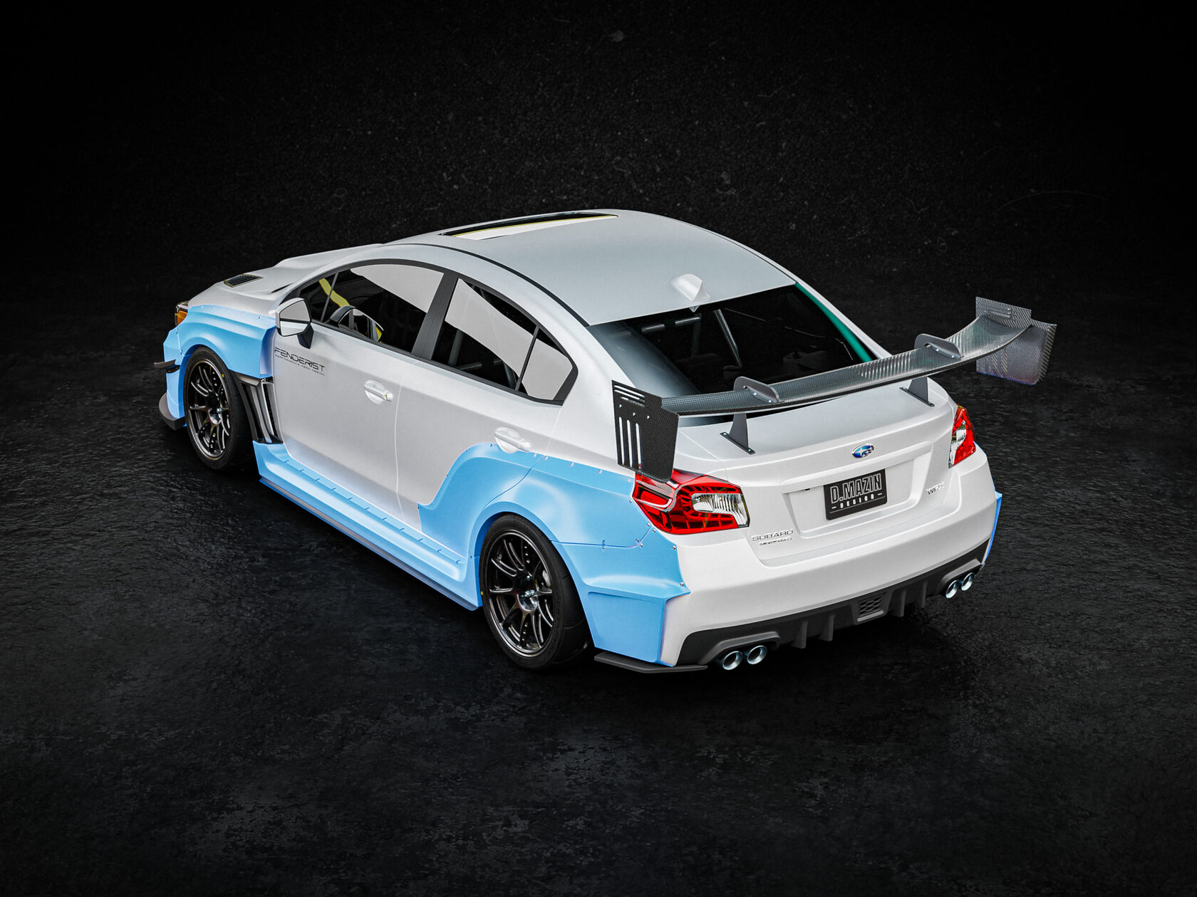 Full FENDERIST SPEC R kit / WIDE BODY KIT Subaru Impreza WRX STI 14-17