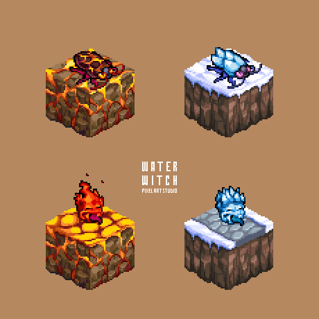 Character Art Portfolio - Water Witch RPG Studio