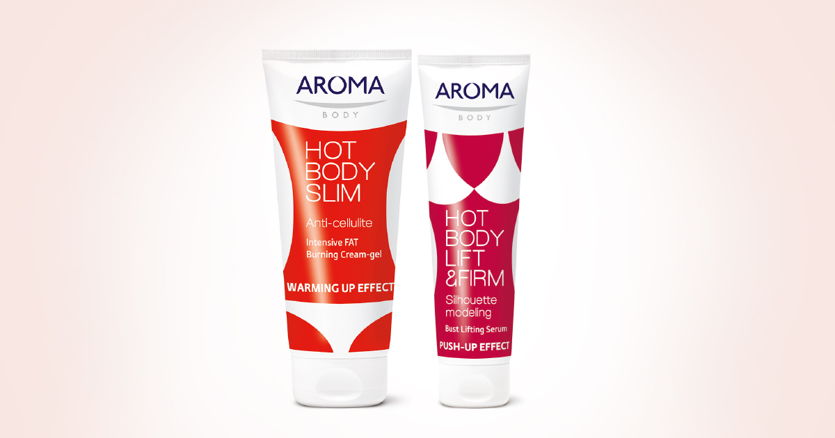 Aroma Hot Body Slim Packaging Design • Enthusiasm