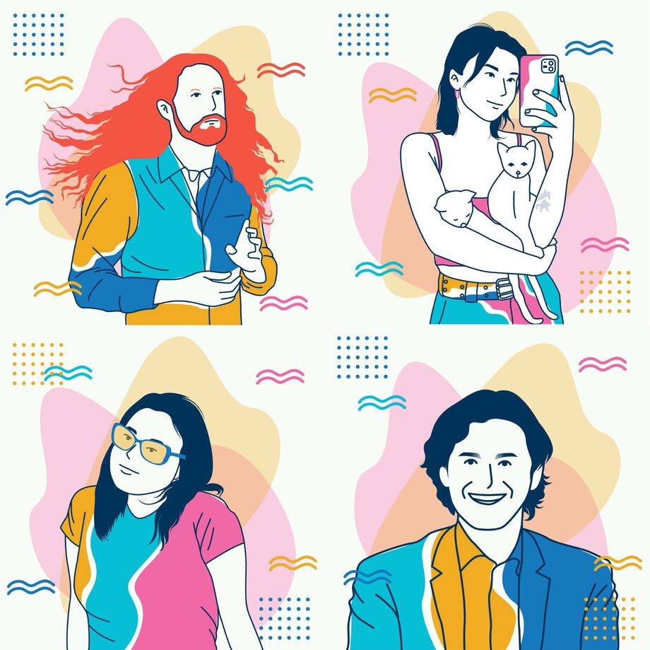 Alasdair Beckett-King, Morgan Sung, Lindsay Ellis, and Gavin Purcell ...