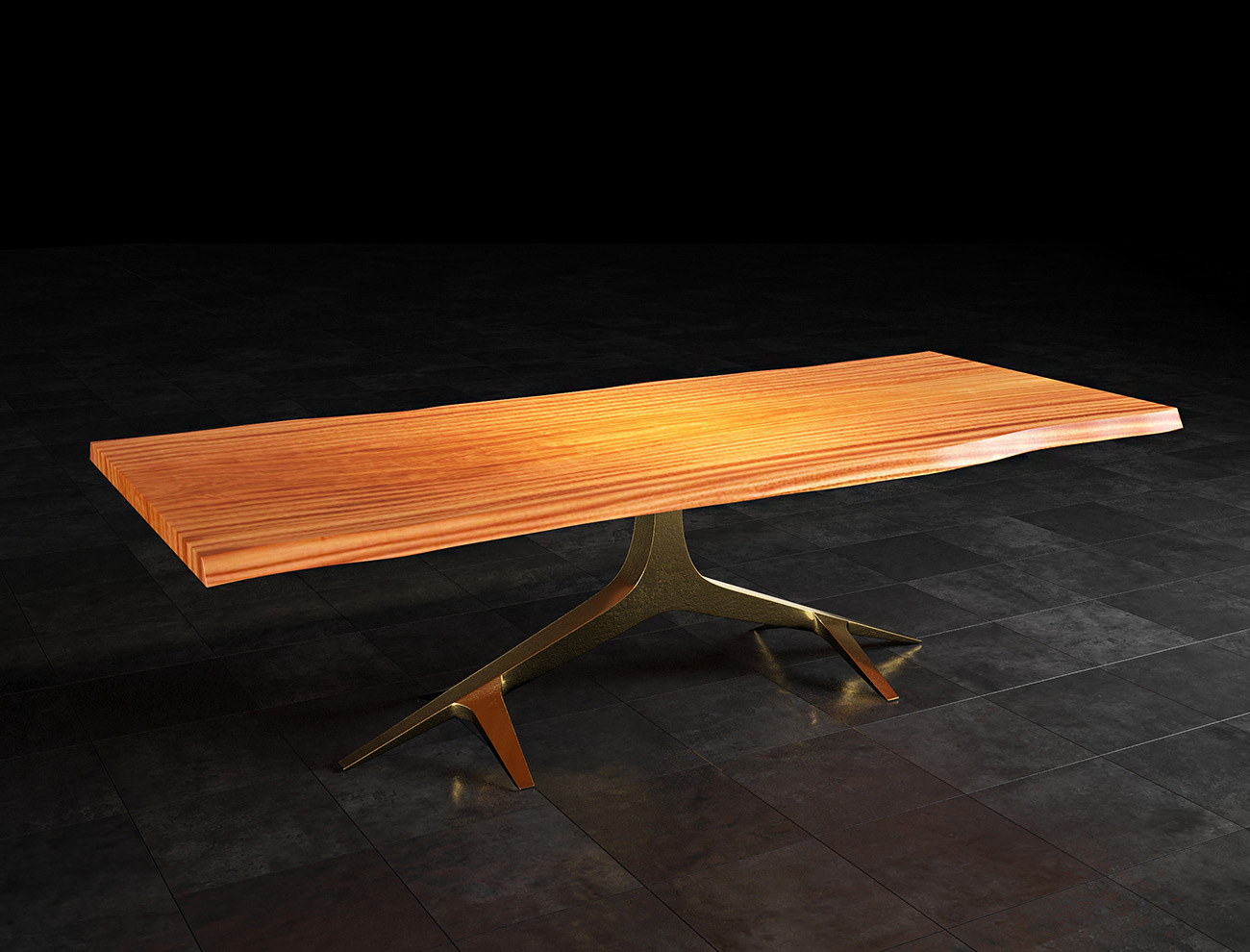 Mahogany luxury liveedge table
