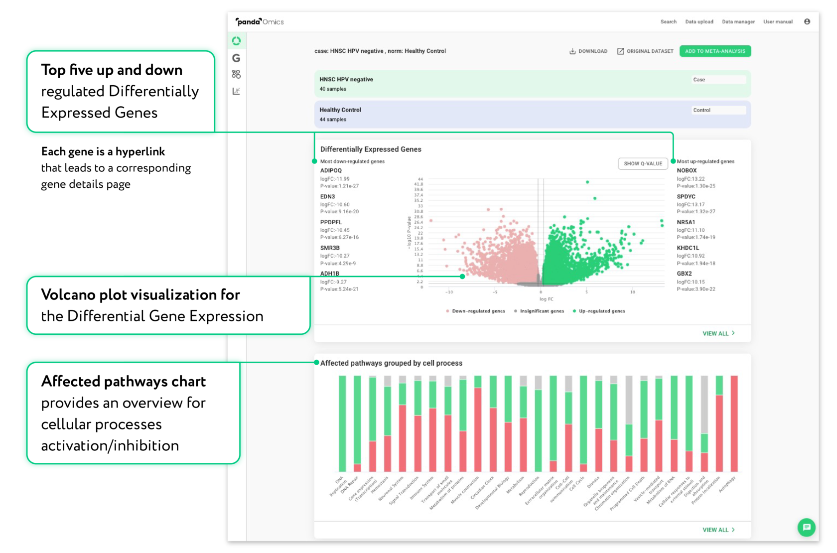 Comparison Interpretation | PandaOmics
