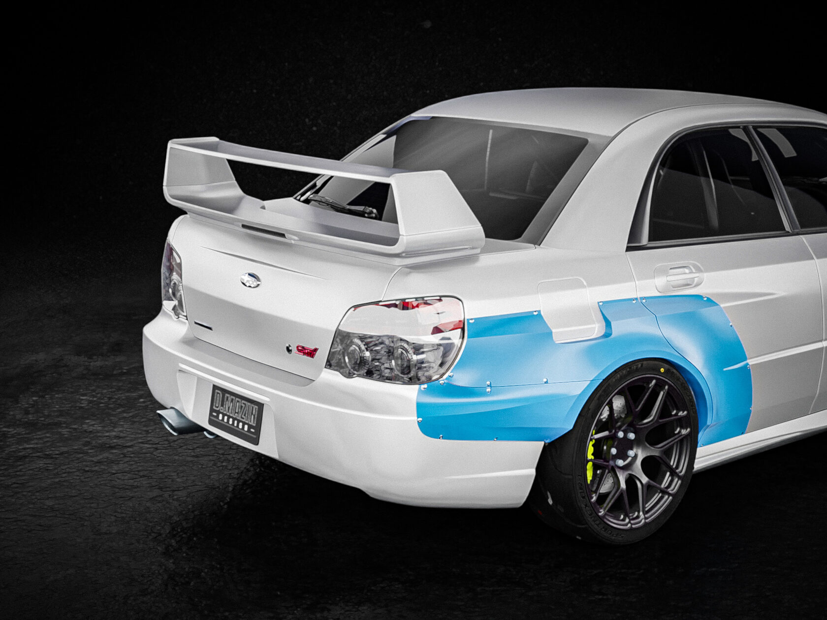 FENDERIST SPEC S Fender Flares Set / Wide Body Kit SUBARU IMPREZA WRX (GDA) / WRX STI (GDB) 05-07