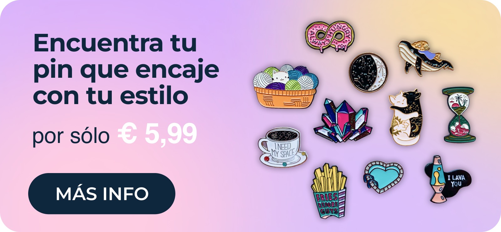 Comprar o pedir pins por encargo ⭐ Venta y producción de pins metálicos ...