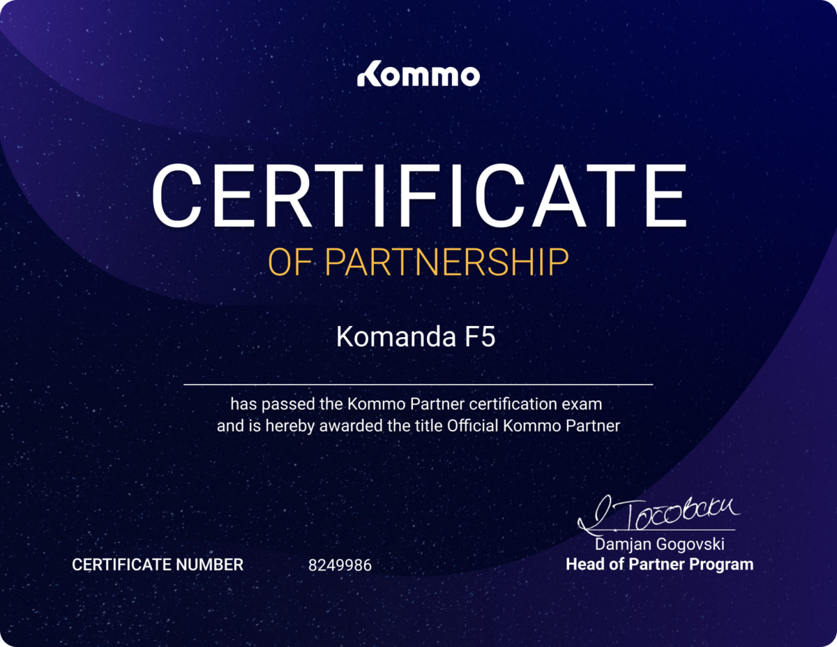 About Komanda F5 — Certified Kommo Partner